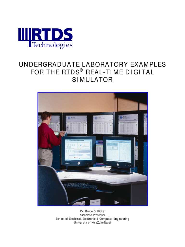 Undergraduate Laboratory Examples For The Rtds Real-Time Digital ...