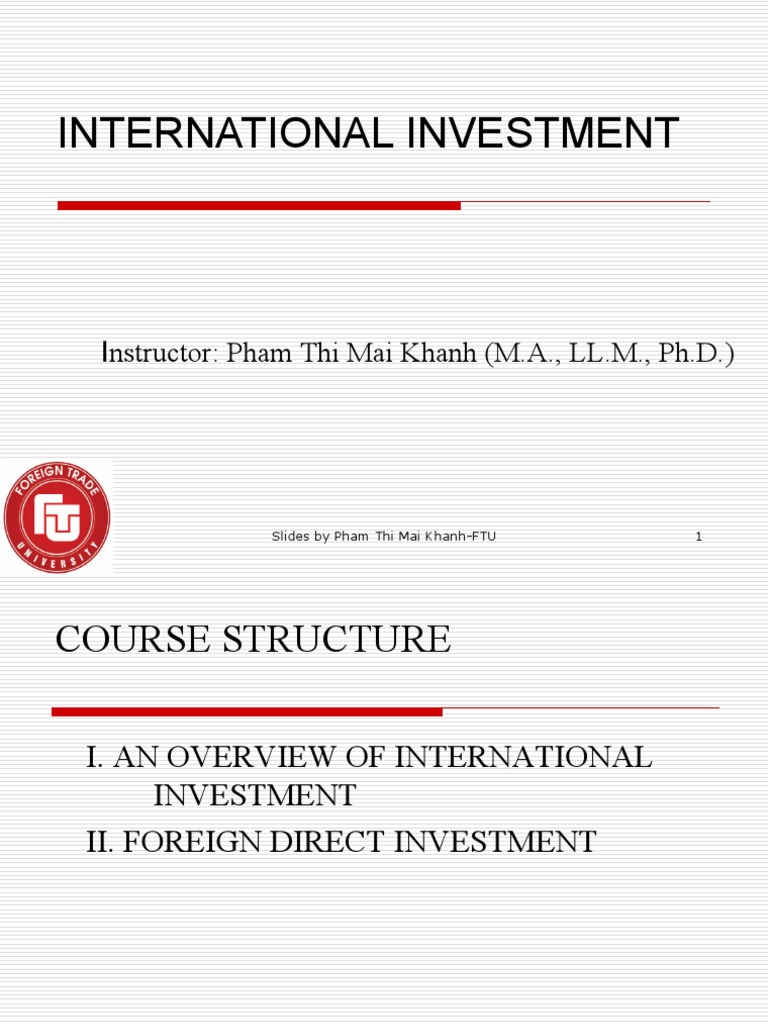International Investment - 1 | PDF | Official Development Assistance ...