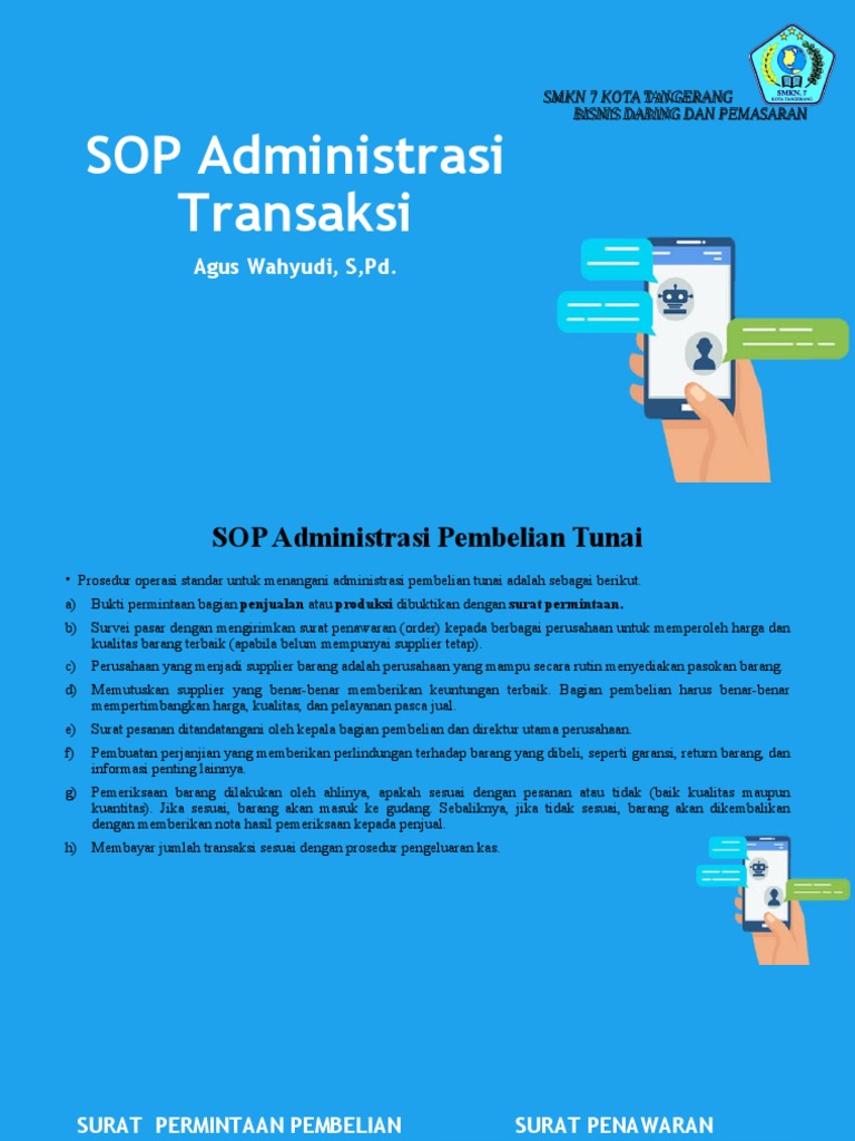 SOP Administrasi Transaksi | PDF