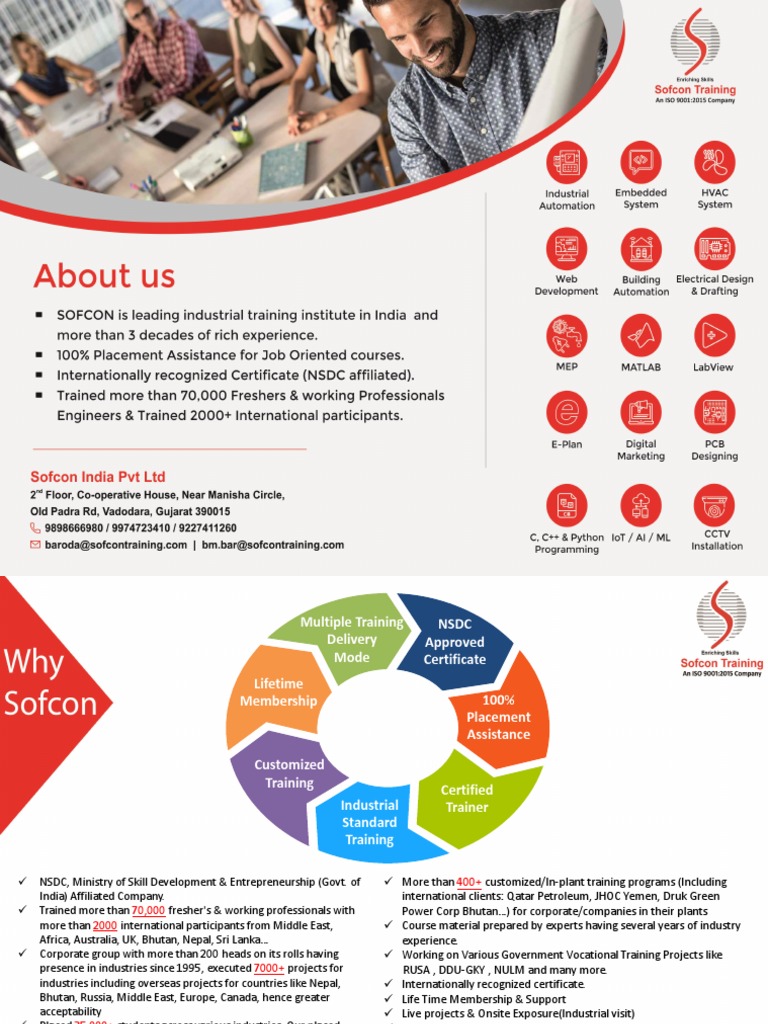 Sofcon India PVT Ltd. Profile | PDF | Embedded System | Microsoft Excel