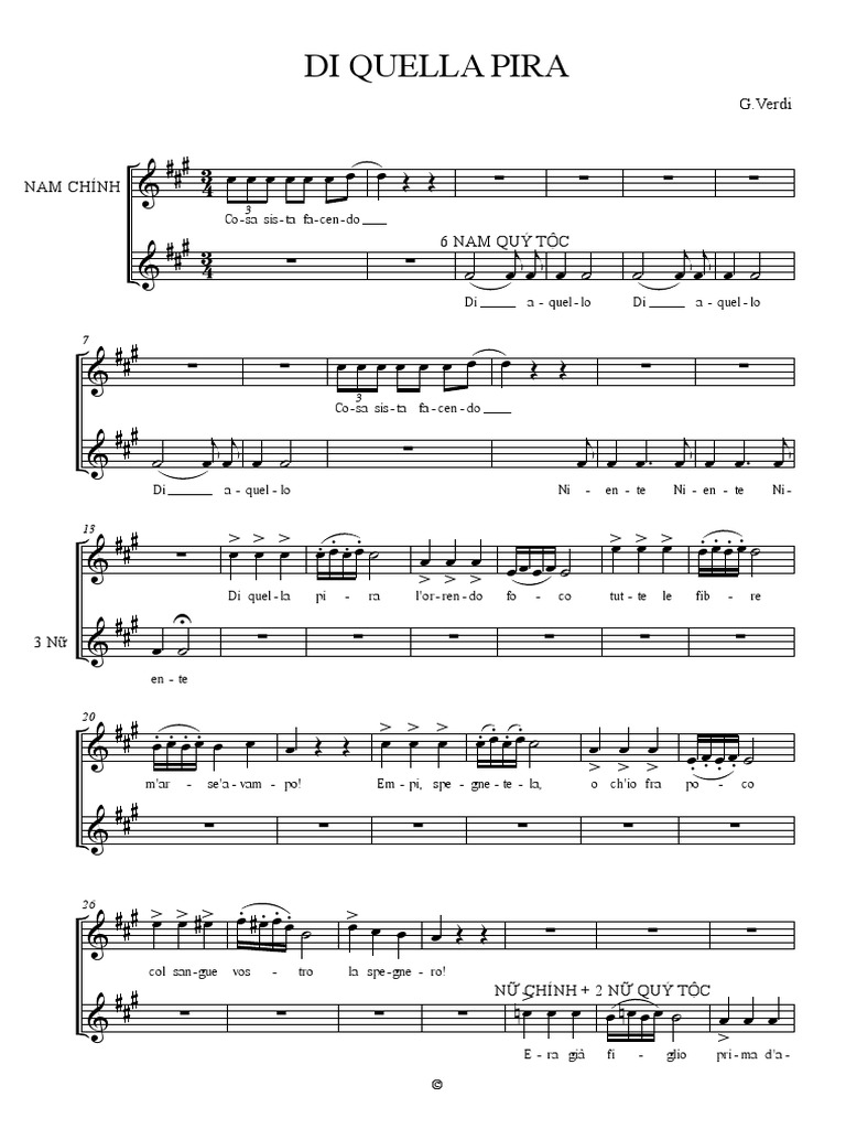 4 Di Quella Pira | PDF