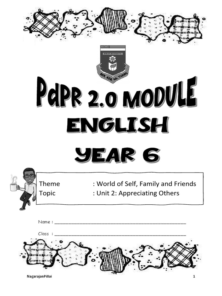 PDPR 2.0 Year 6 Unit 2 Module | PDF