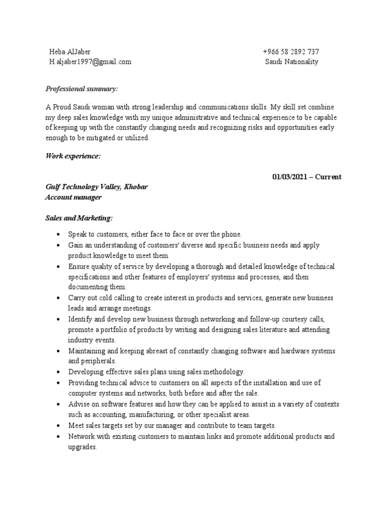 Professional Summary:: Work Experience | PDF | Sales | Databases