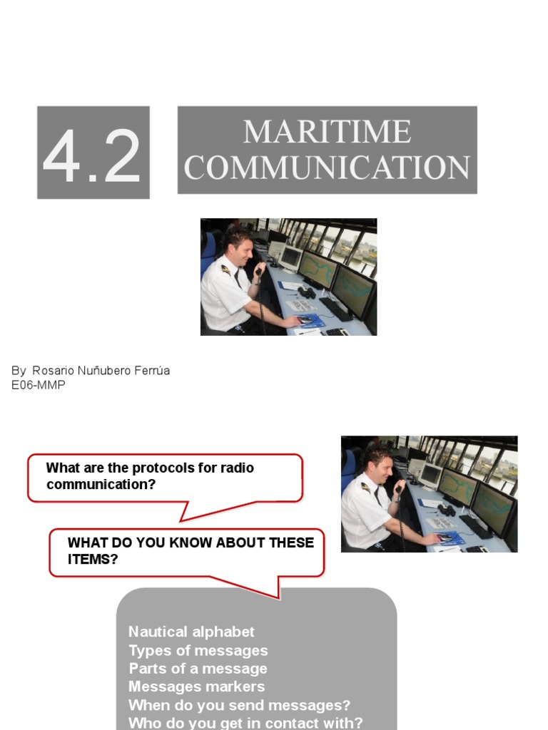Maritime Radio Communication Essentials | PDF | Longitude | Shipping