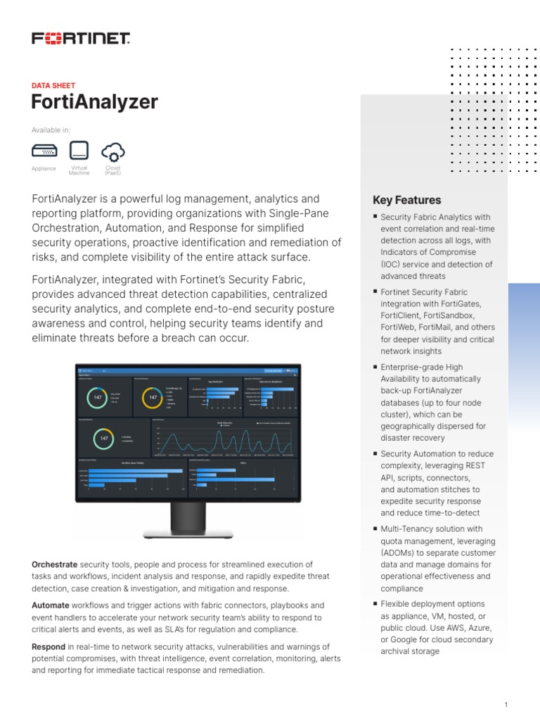 Fortianalyzer | PDF | Cloud Computing | Computer Network