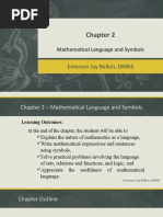 Chapter 2 - Mathematical Language and Symbols | PDF | Set (Mathematics) | Function (Mathematics)