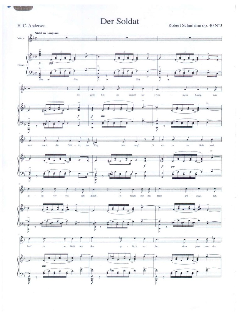 Der Soldat - R.schumann | PDF