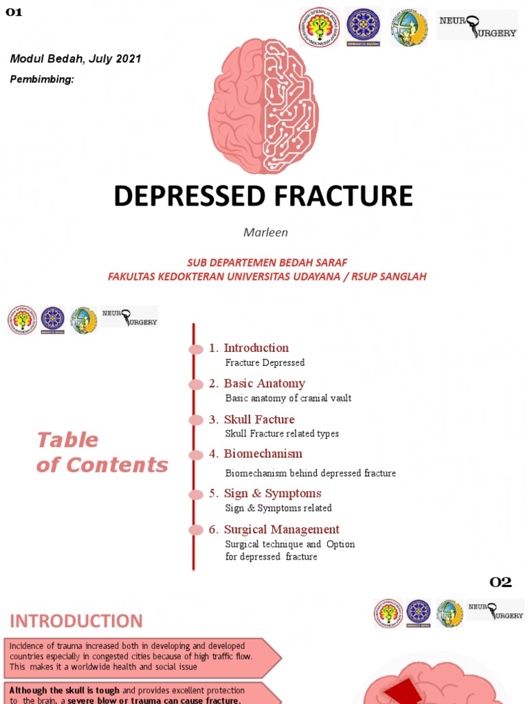 Depressed Fracture: Modul Bedah, July 2021 | PDF | Skull | Surgery