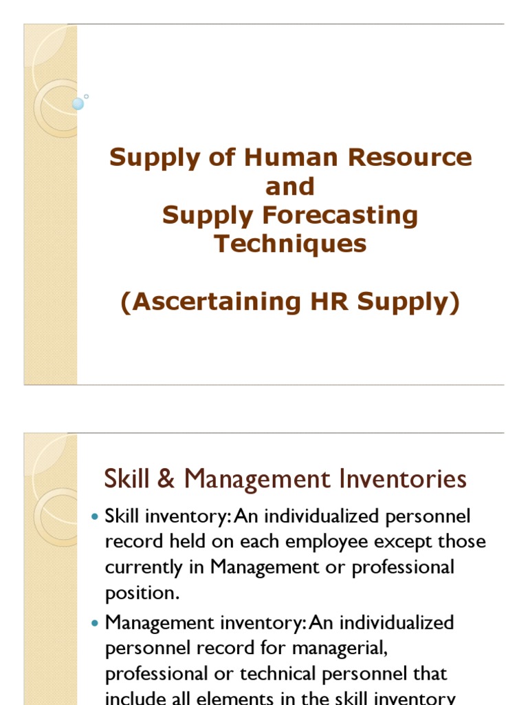 Chapter - 07 - Acertaining HR Supply | PDF | Markov Chain | Human Resources