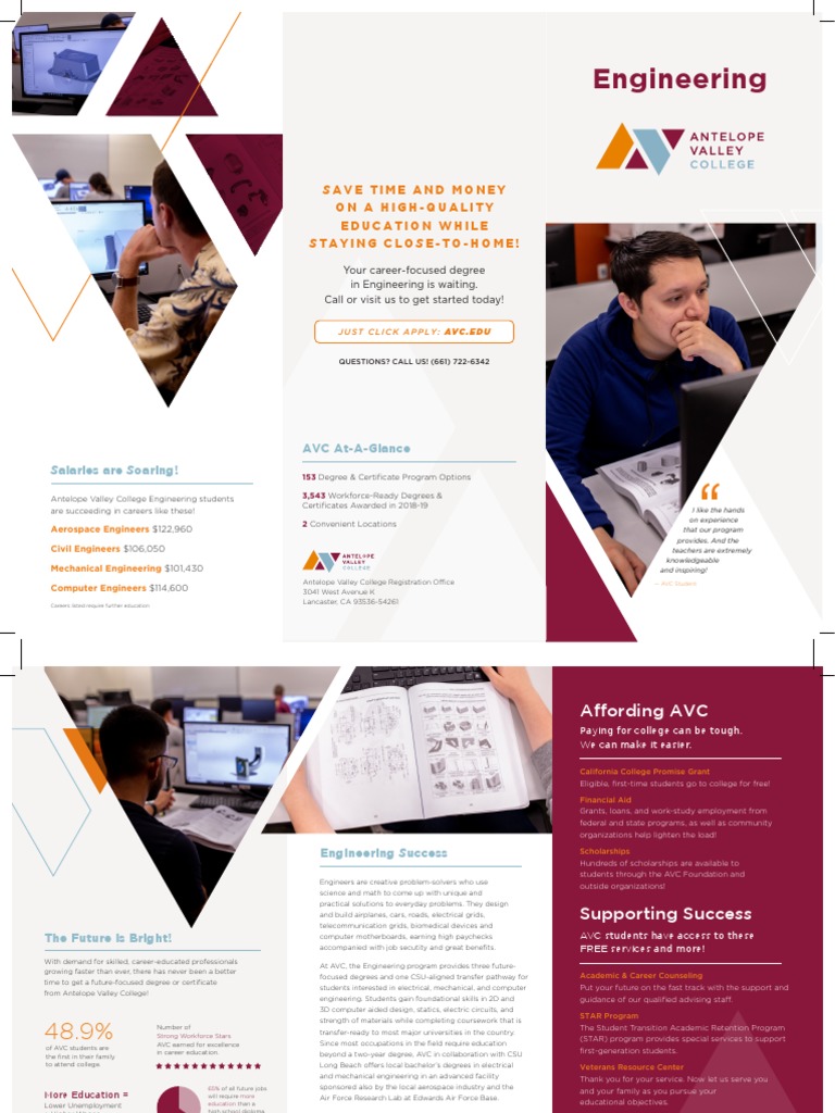 AVC Engineering Brochure | PDF | Engineering | Academic Degree