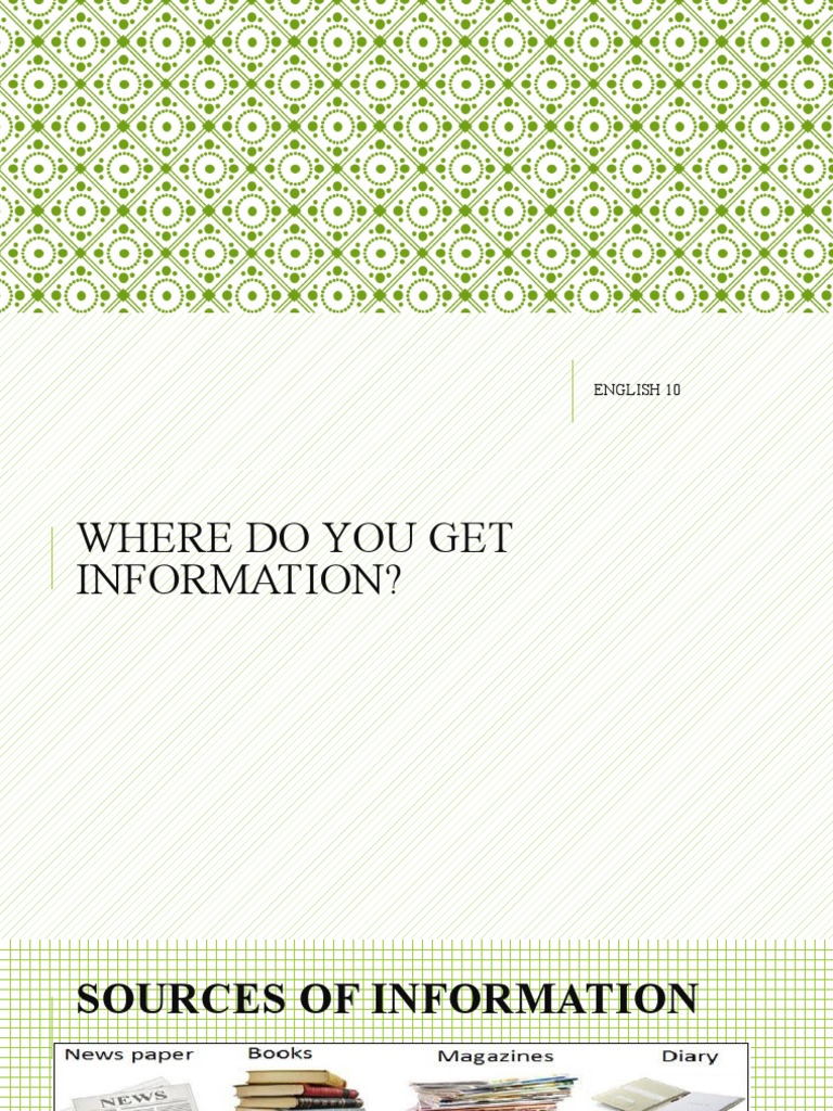 ENGLISH 10 MODULE 1 PPT Slide | PDF | Graphics | Chart