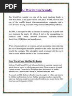 The Rise and Fall of WorldCom - Story of A Scandal | PDF | Business ...