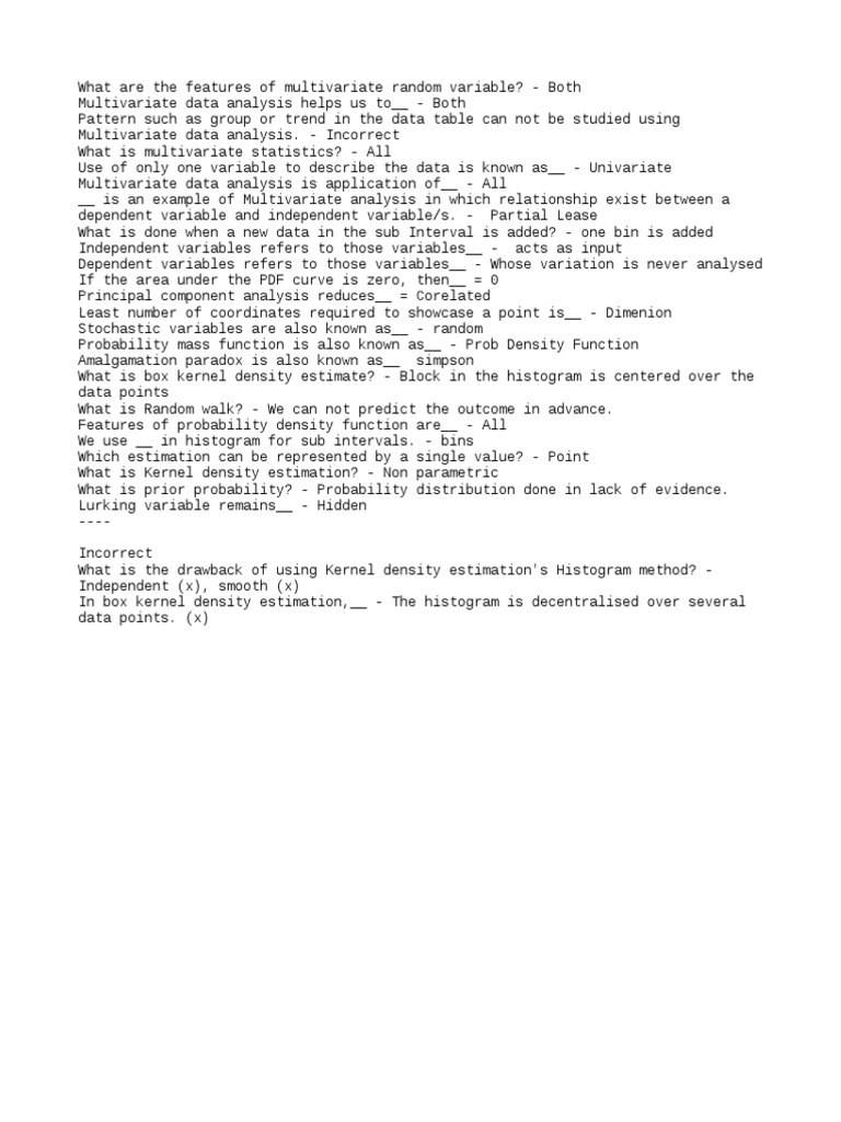 Advanced Statistics Pdf