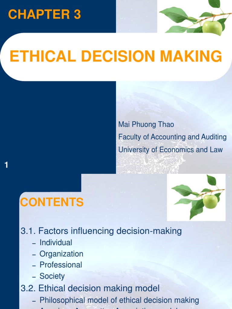 Chapter 03 Ethical Decision Making | PDF | Decision Making | Morality