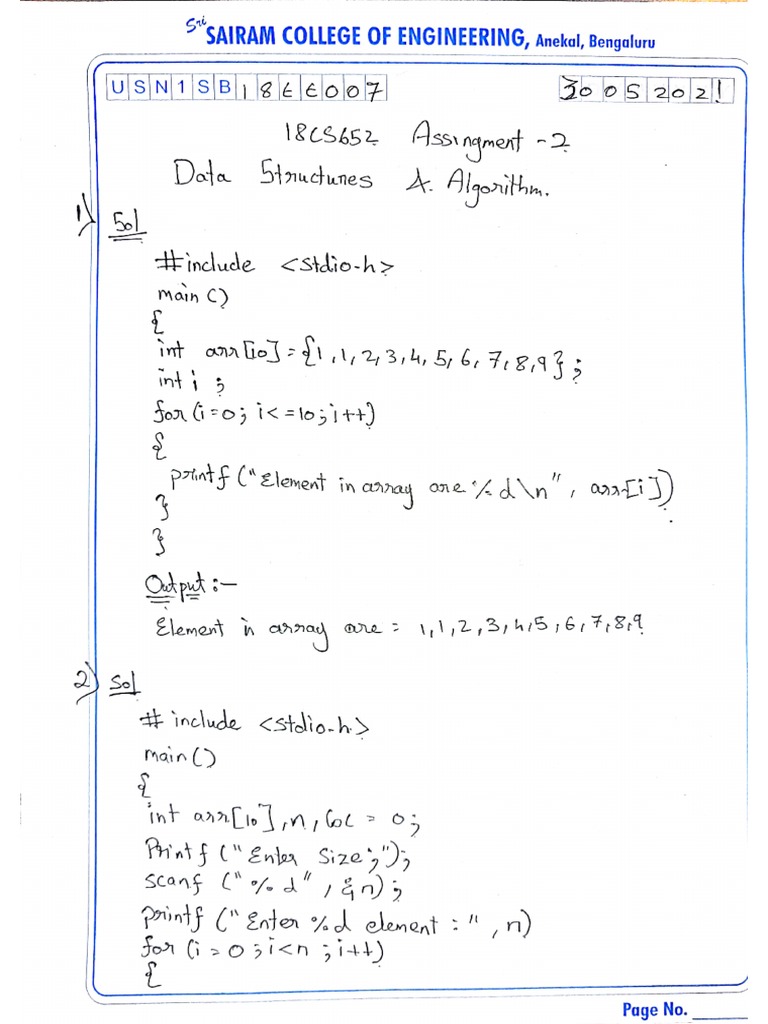18cs652 Assignment 2 | PDF