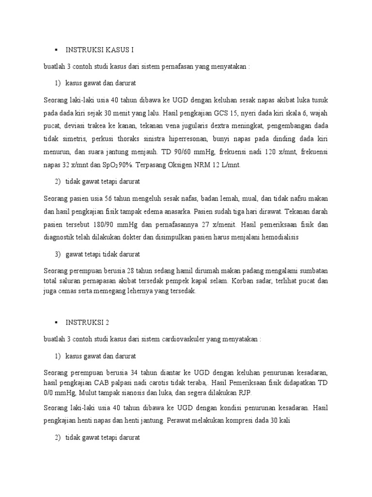 Tugas Kep Gadar Dan Manajemen Bencana | PDF