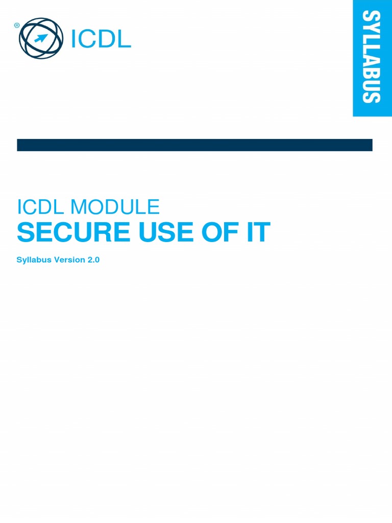 Secure Use of It: Icdl Module | PDF | Malware | Computer Network