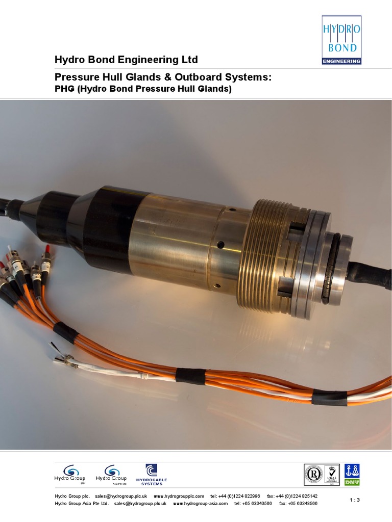Pressure Hull Glands PHG and Outboard Systems | PDF | Coaxial Cable ...