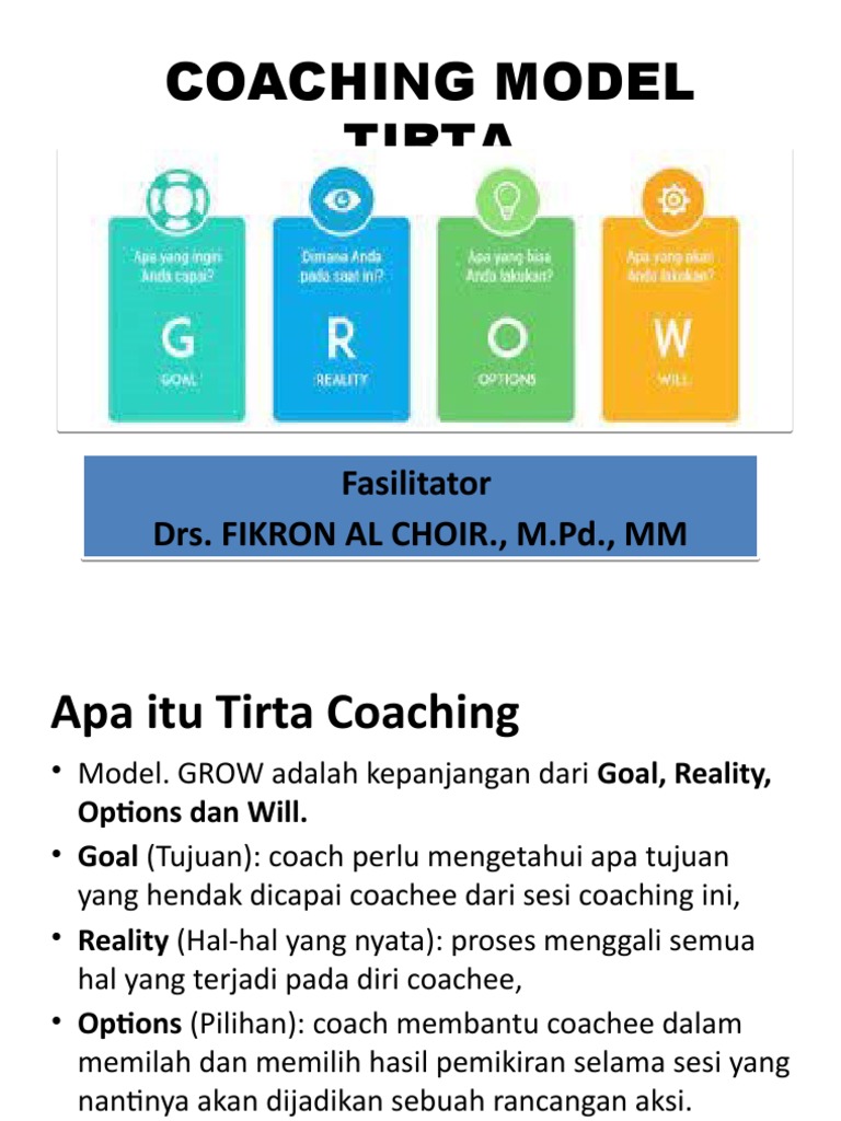 2.3.1. Coaching Model Tirta | PDF | Karier & Perkembangan | Bisnis