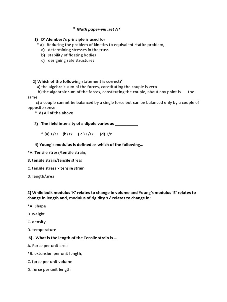 Paper 8 Set (A) Qna | Download Free PDF | Force | Orbit