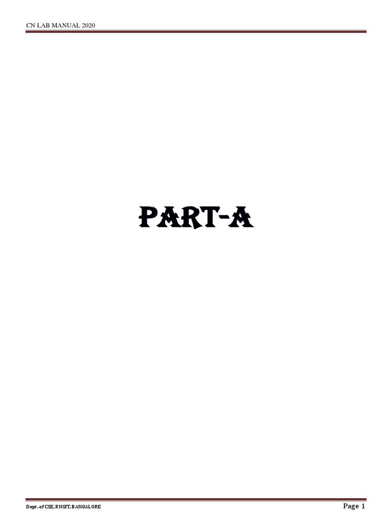 CNS Lab Manual | PDF | Network Topology | Computer Network