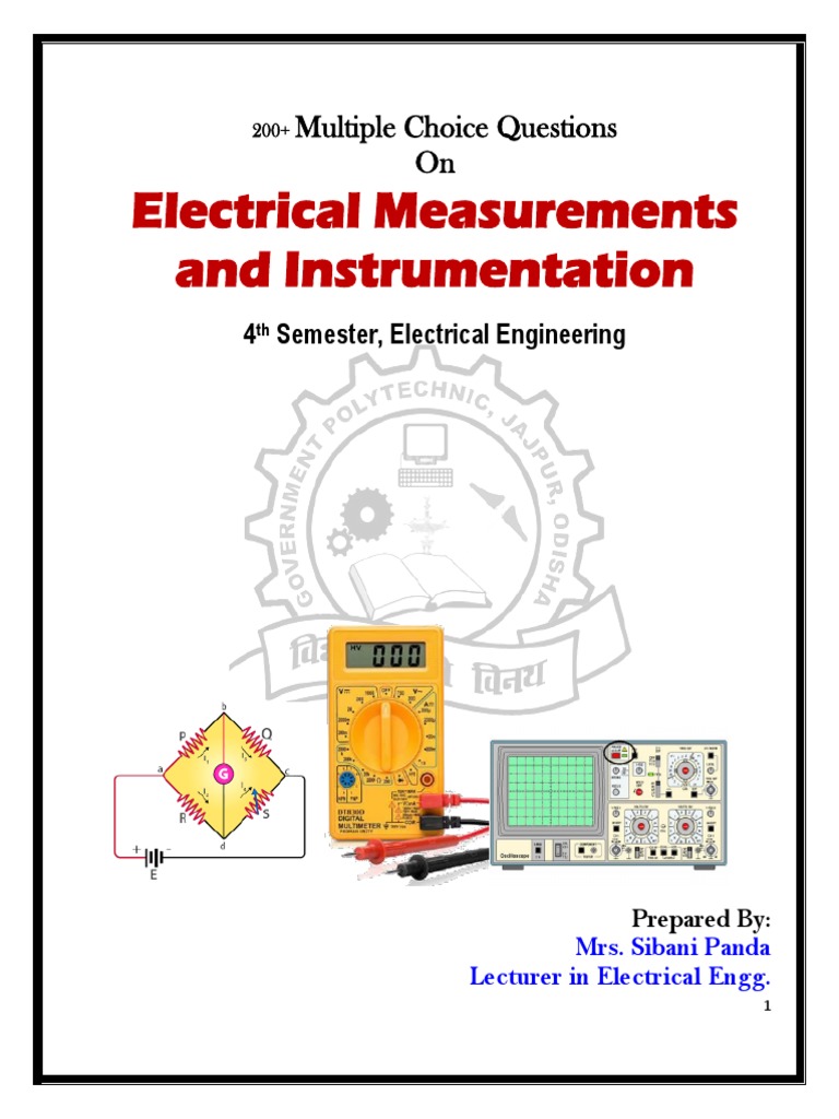 Electrical Measurements and Instrumentation: Multiple Choice Questions On | PDF | Accuracy And ...