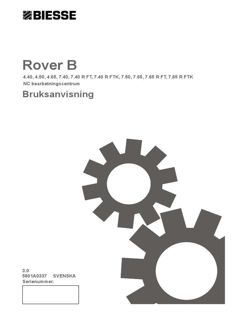 Rover B: Bruksanvisning | PDF