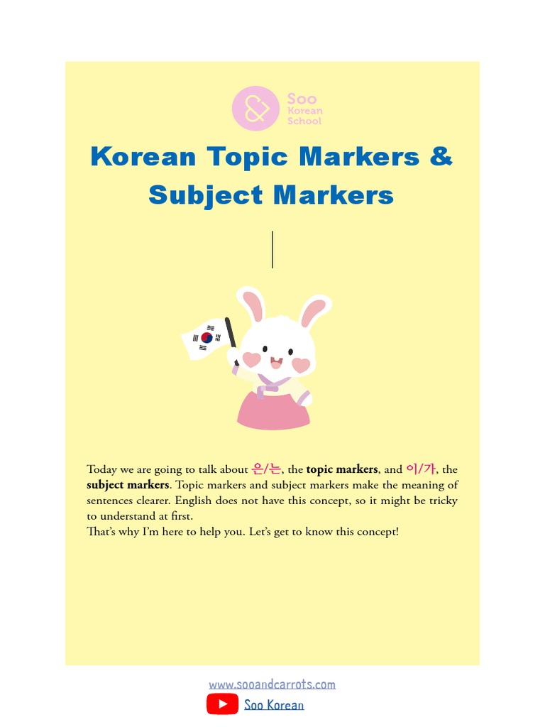 Topic Markers and Subject Markers | PDF | Grammar | Human Communication