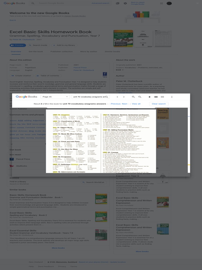 Excel English Skills for Year 7 | PDF | Google Books | Vocabulary