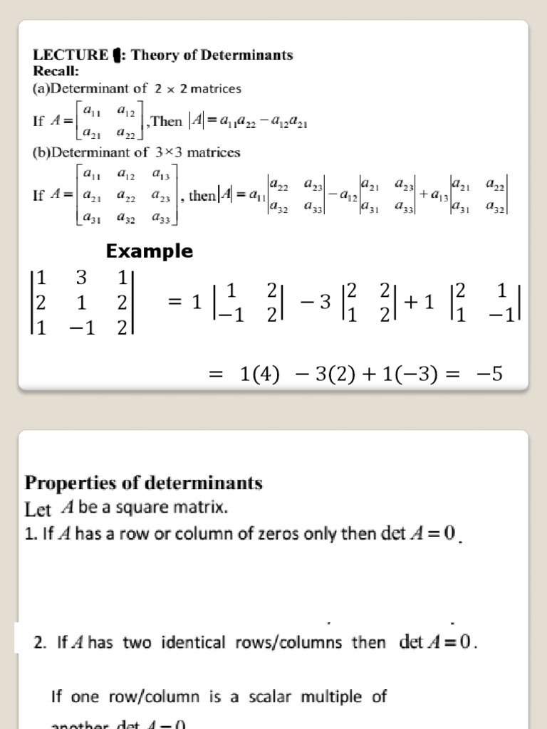 Finding Determinants | PDF
