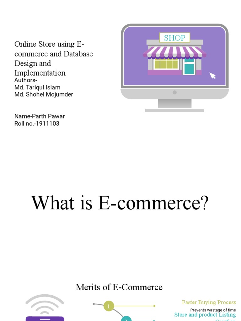 Online Store Using E-Commerce and Database Design and Implementation ...