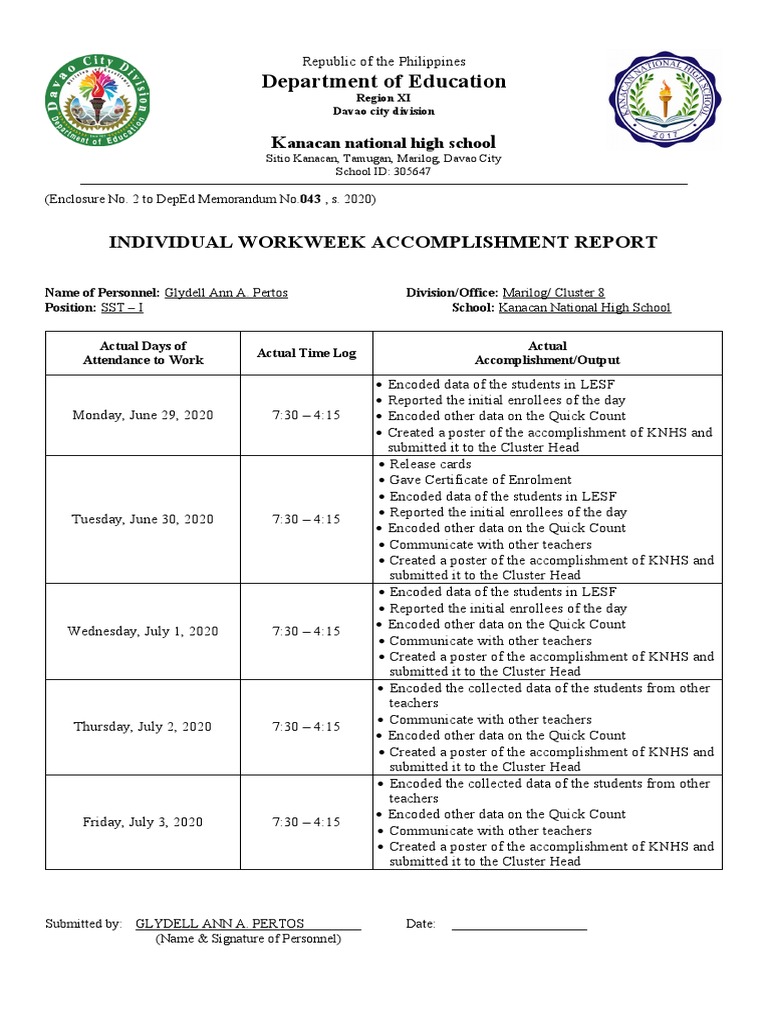 Iwar-Klai - Week 5 June 29-July 3 | PDF