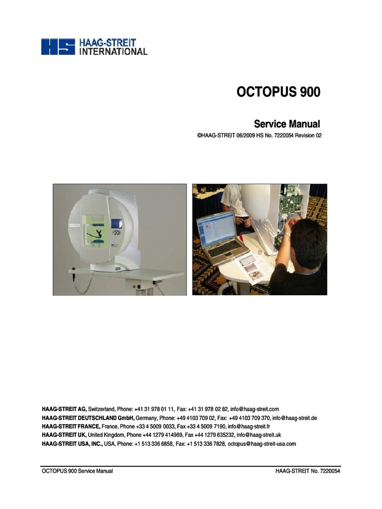 Octopus 900 Service Manual | PDF | Ac Power Plugs And Sockets | Humidity