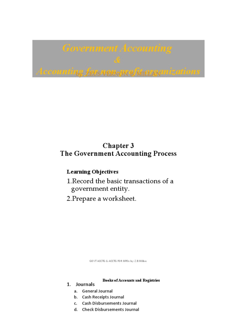The Government Accounting Process | PDF | Business | Finance & Money ...