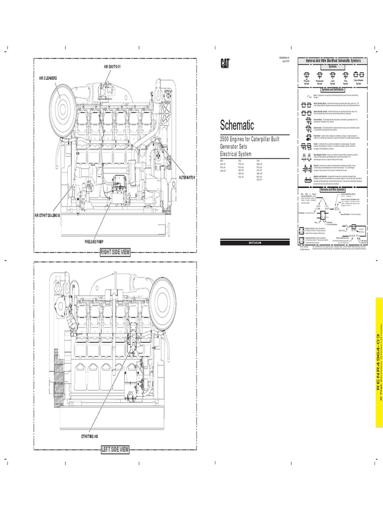 Right Side View: 3500 Engines For Caterpillar Built Electrical System ...