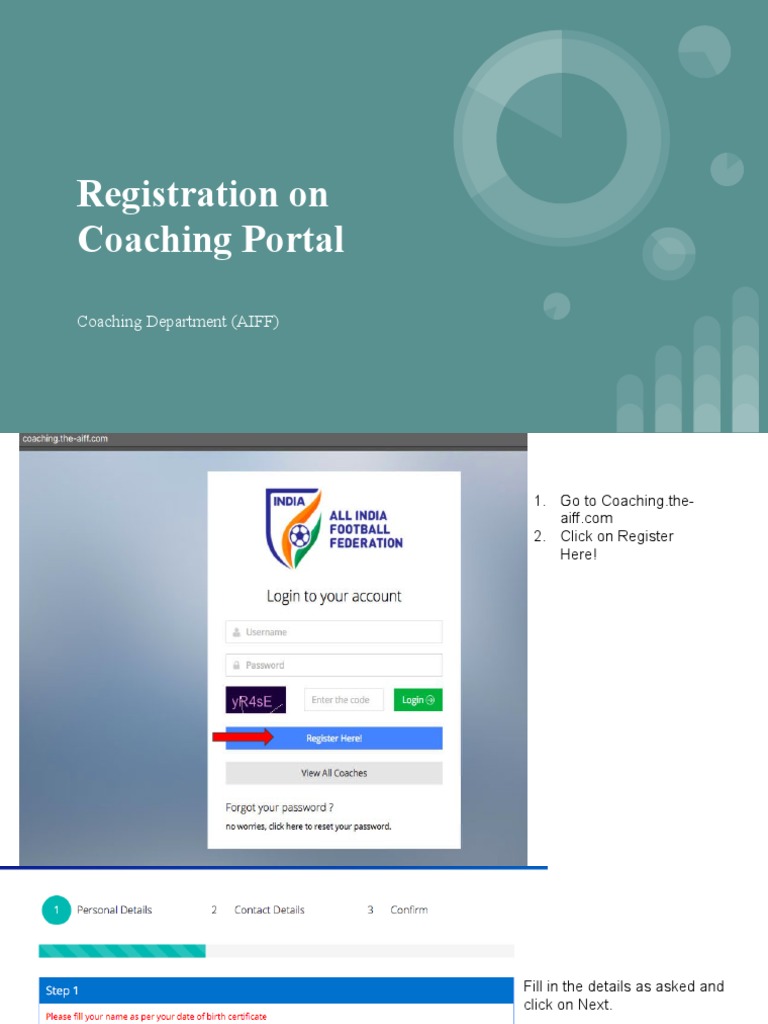 AIFF Coaching Portal Registration | PDF