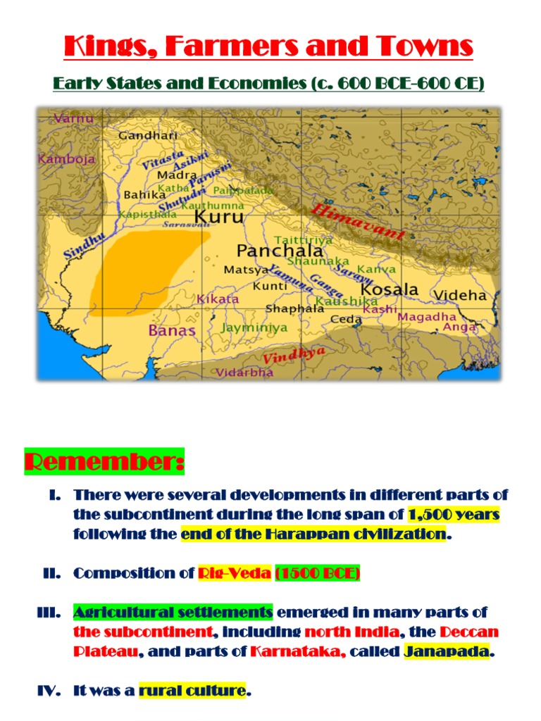 Kings, Farmers and Towns: Early States and Economies (C. 600 BCE-600 CE ...