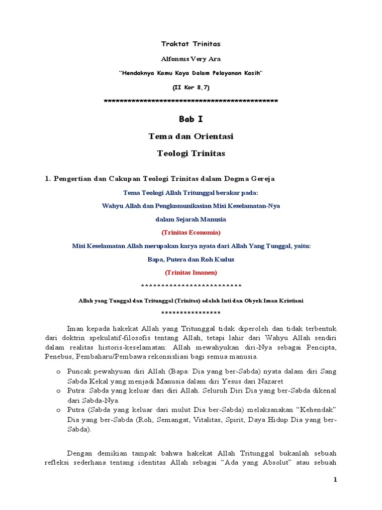 Tritunggal DIKTAT | PDF
