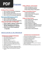 Dhaka University Course Guide | PDF | Science