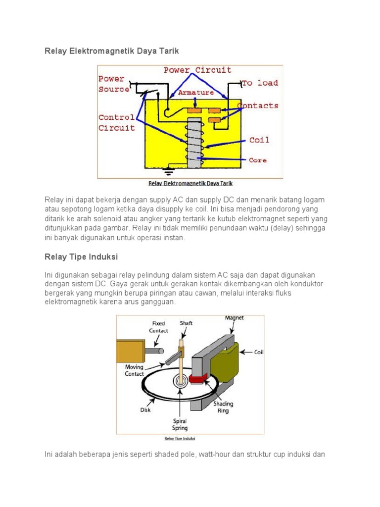 Jenis dan Struktur Relay Elektromagnetik | PDF | Sains & Matematika