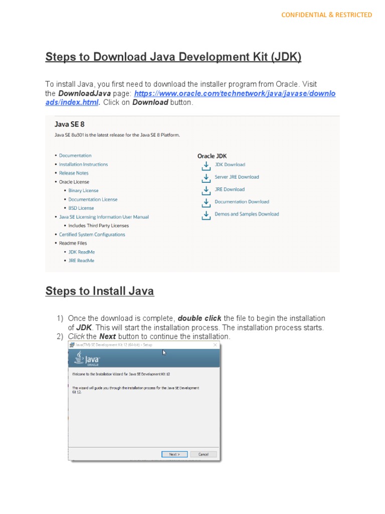 Steps To Download - Install - Java - Eclipse | PDF | Java (Programming ...