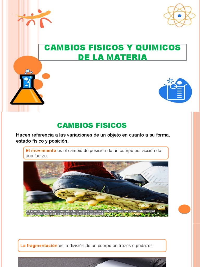 Cambios Fisicos y Quimicos de La Materia | PDF