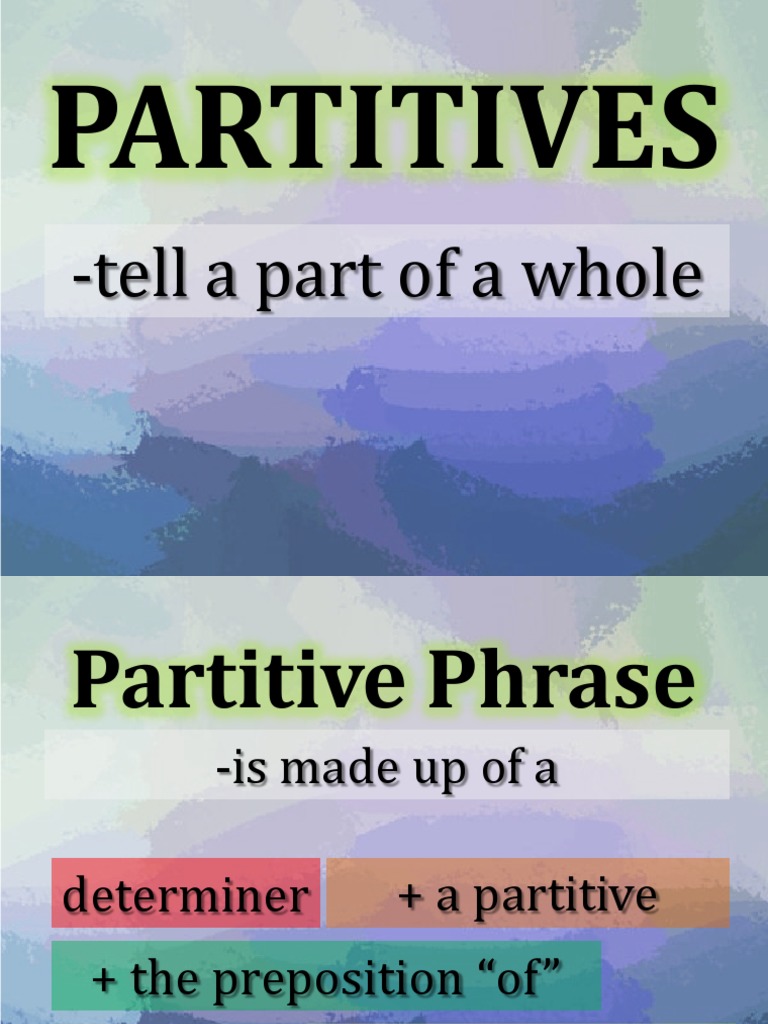 Understanding Partitives and Hyponyms | PDF | Noun | Semantics