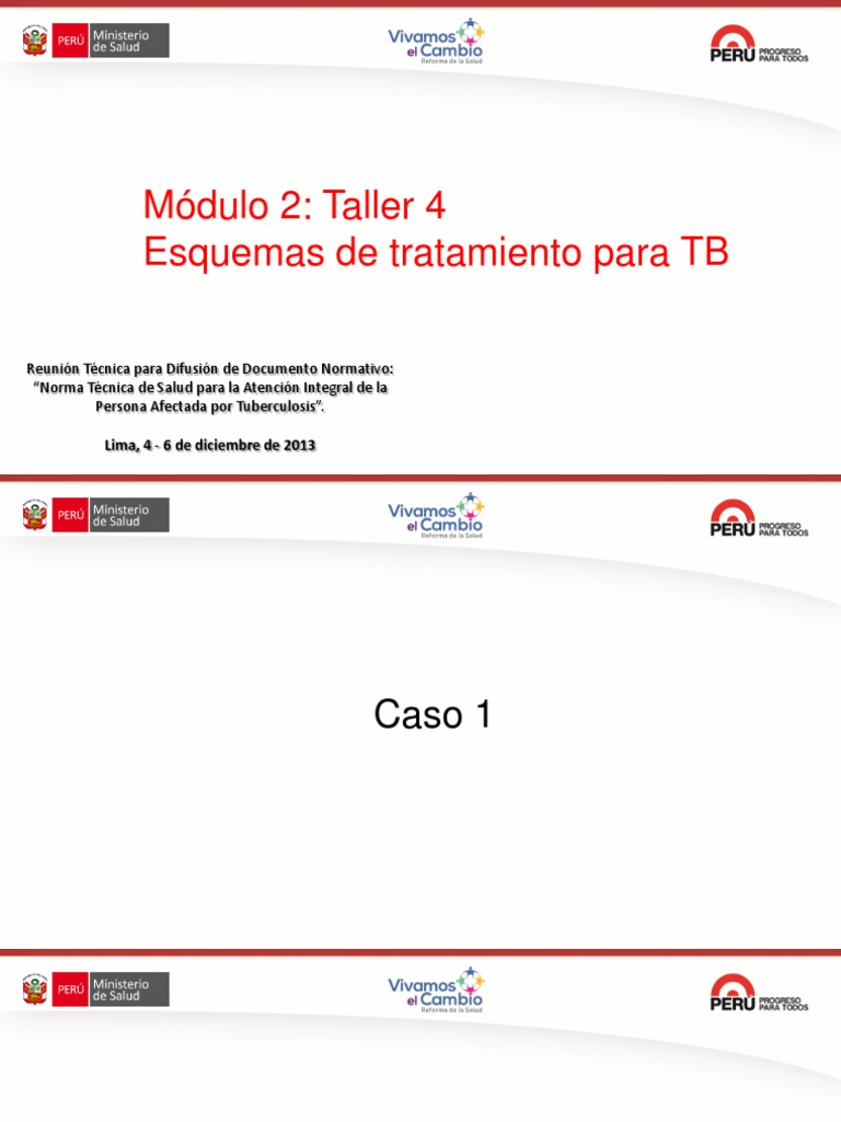 Modulo 2 - Taller 4 - Esquemas de Tto para TB | PDF | VIH / SIDA | Cuidado de la salud