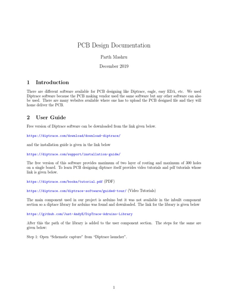 PCB Design Documentation Guide | PDF | Printed Circuit Board | Software