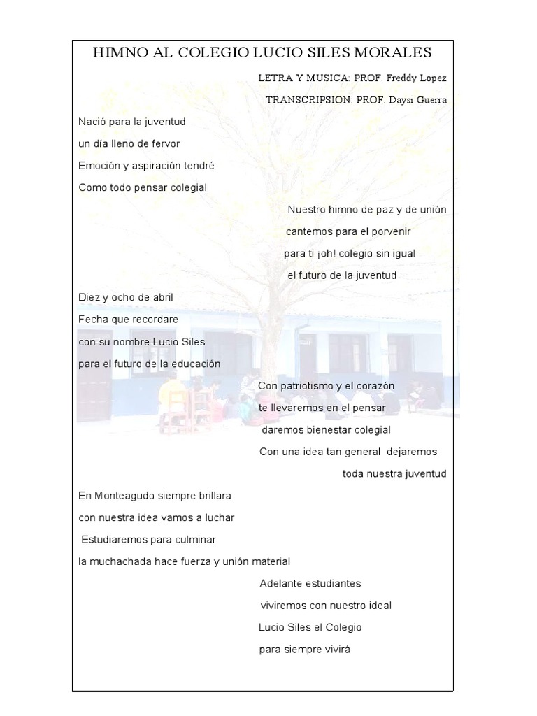 Himno Al Colegio | PDF