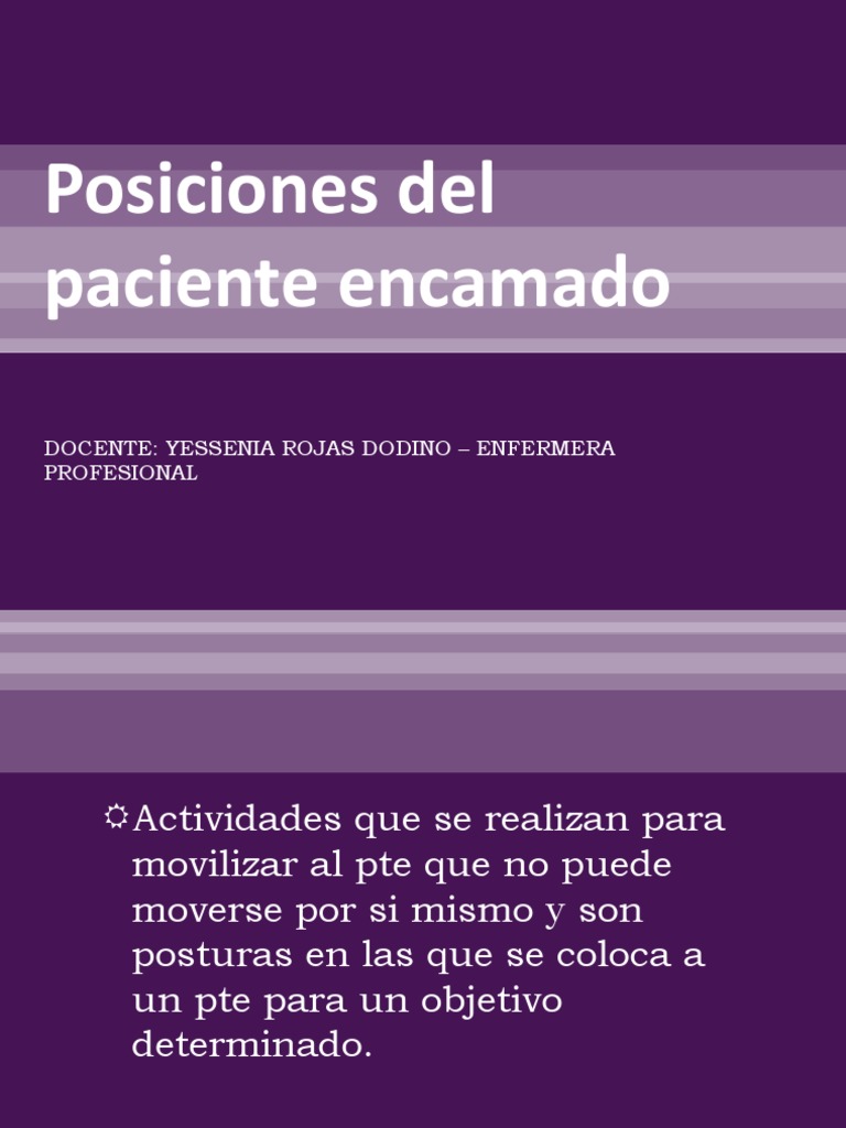 Posiciones de Pacientes | PDF | Rodilla | Términos anatómicos de ubicación