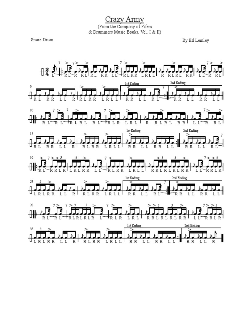 Crazy Army - Lemley Version | PDF