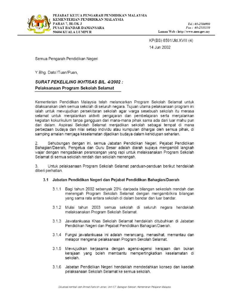Pekeliling KPM 2002 | PDF