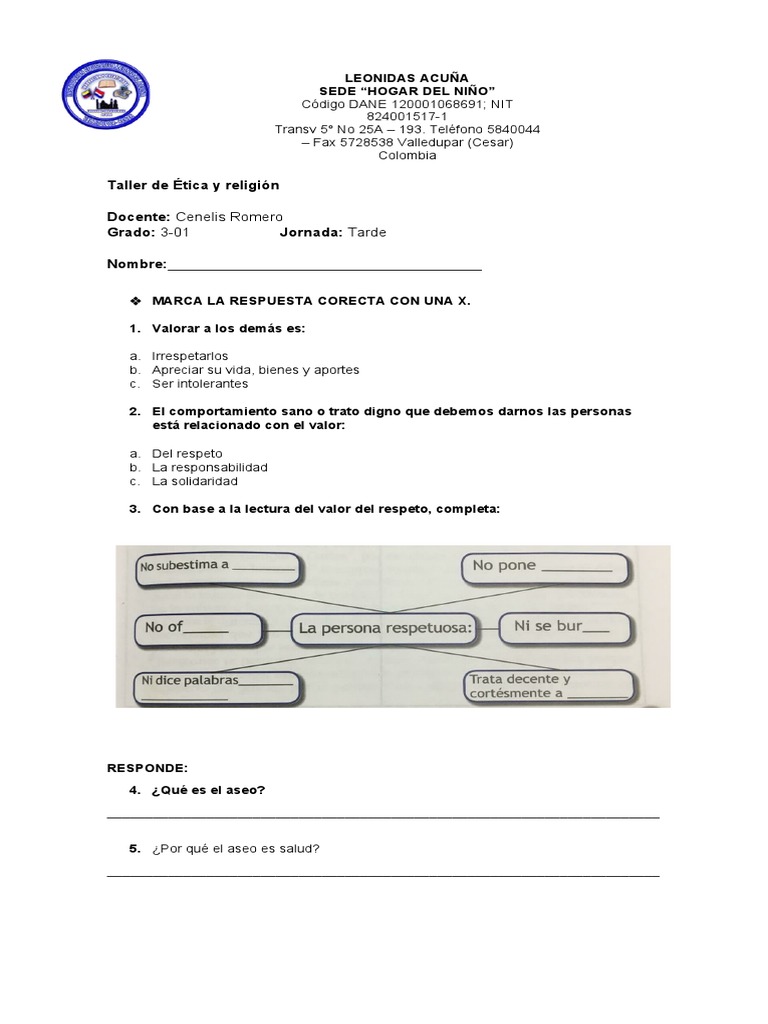 Taller de Etica y Religion | PDF | Salud y bienestar
